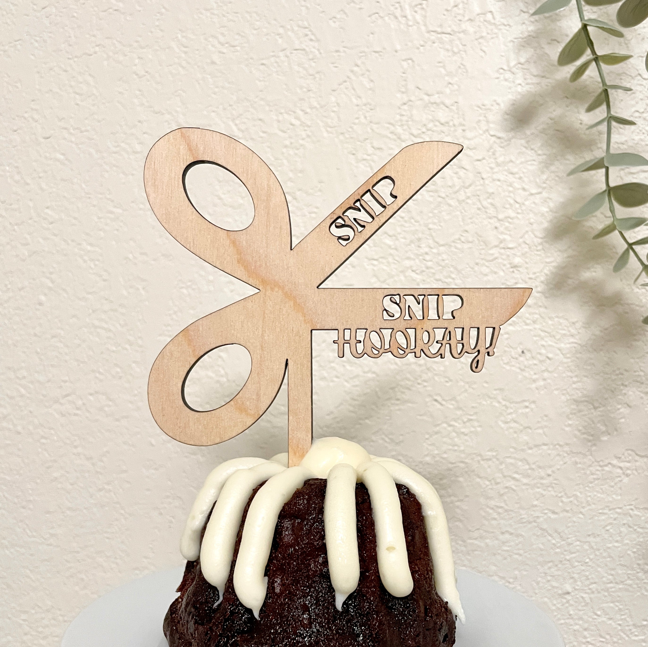 "Snip Snip Hooray" Cake Topper – Serendibetty LLC